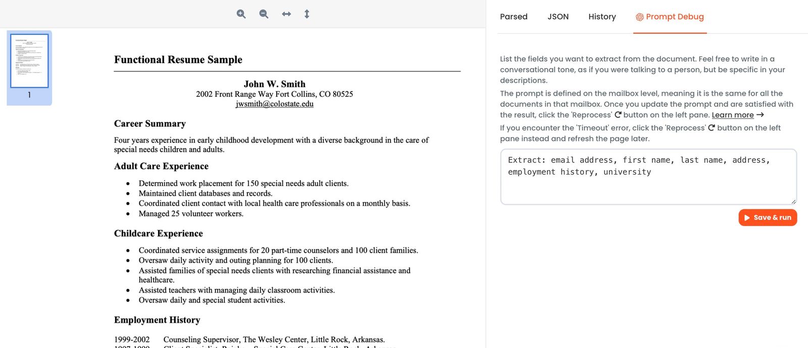 Parsing CVs and Resumes Using AI and ChatGPT