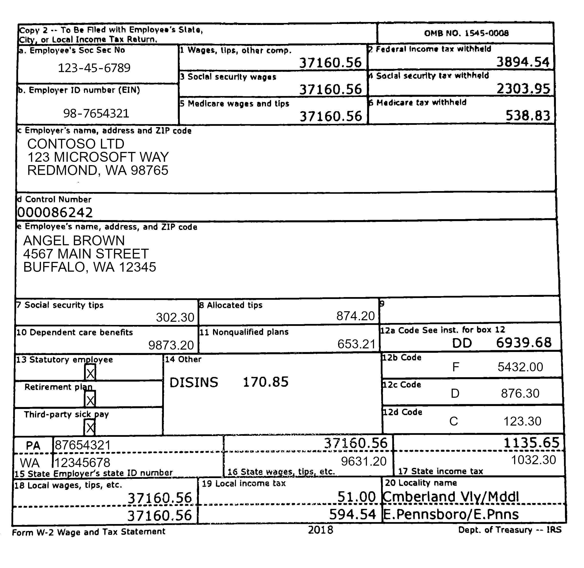 Extracting Data From W-2 Forms Using AI Parser