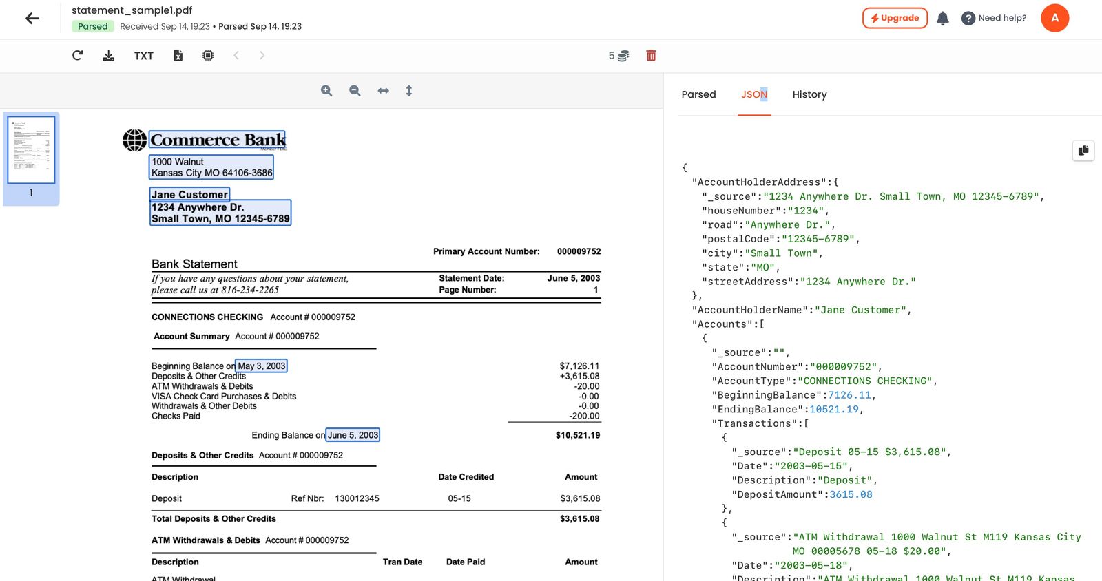How to Extract Data from PDF Bank Statements